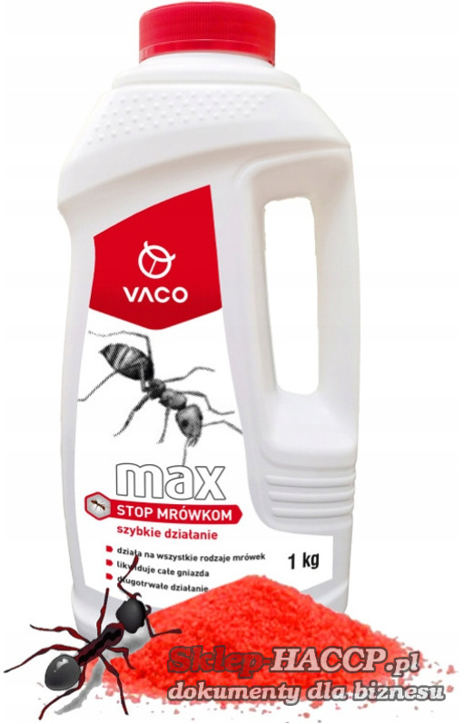 Vaco czerwony proszek na mrówki Max 1kg